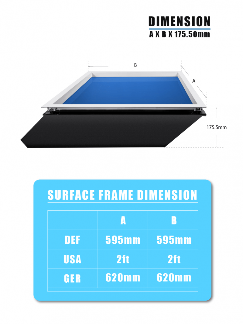 Skylight-80W is a perfect office lighting fixture, well compatible with ...