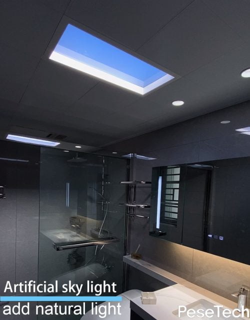 Pesetech's Artificial Sky Light, installation photo gallery.