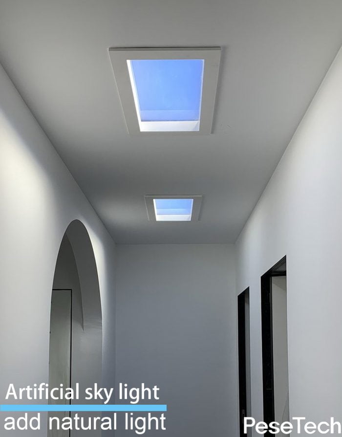 Pesetech's Artificial Sky Light, installation photo gallery.